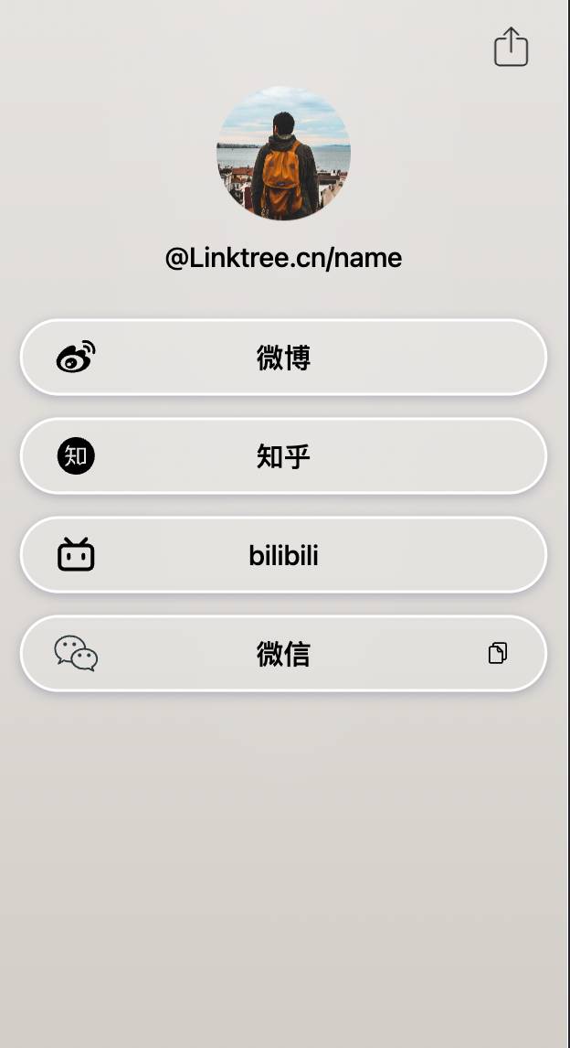 链接树|Linktree 数字名片生成工具